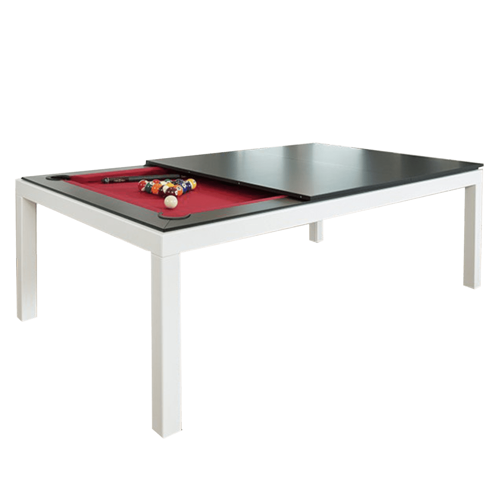 Fusion White Powder Coated Pool Table - Premium Pool & Billiard Tables ...