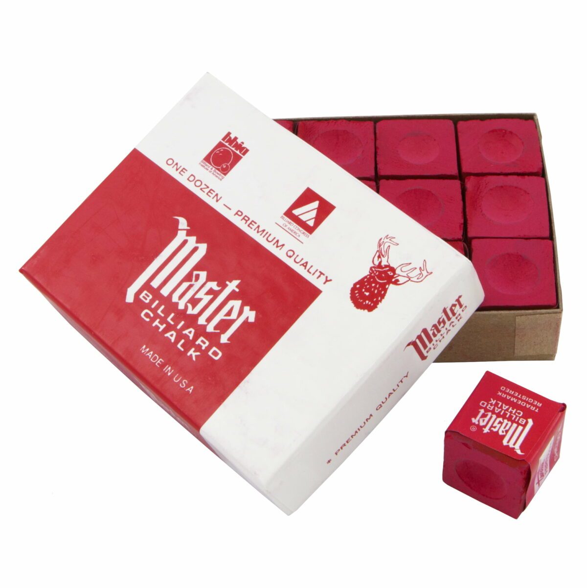 Chalk - Master Red (Box 12) - Premium Chalk - Barton McGill